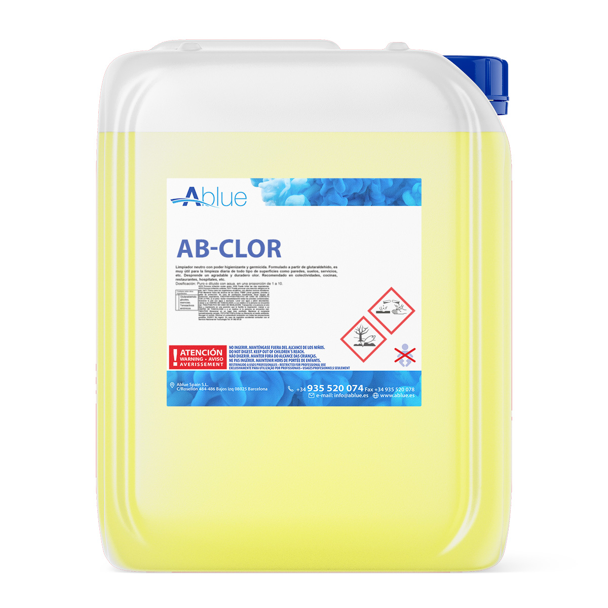 AB-CLOR ÉTERGENT DÉSINFECTANT CHLORÉ – Produits de nettoyage ...